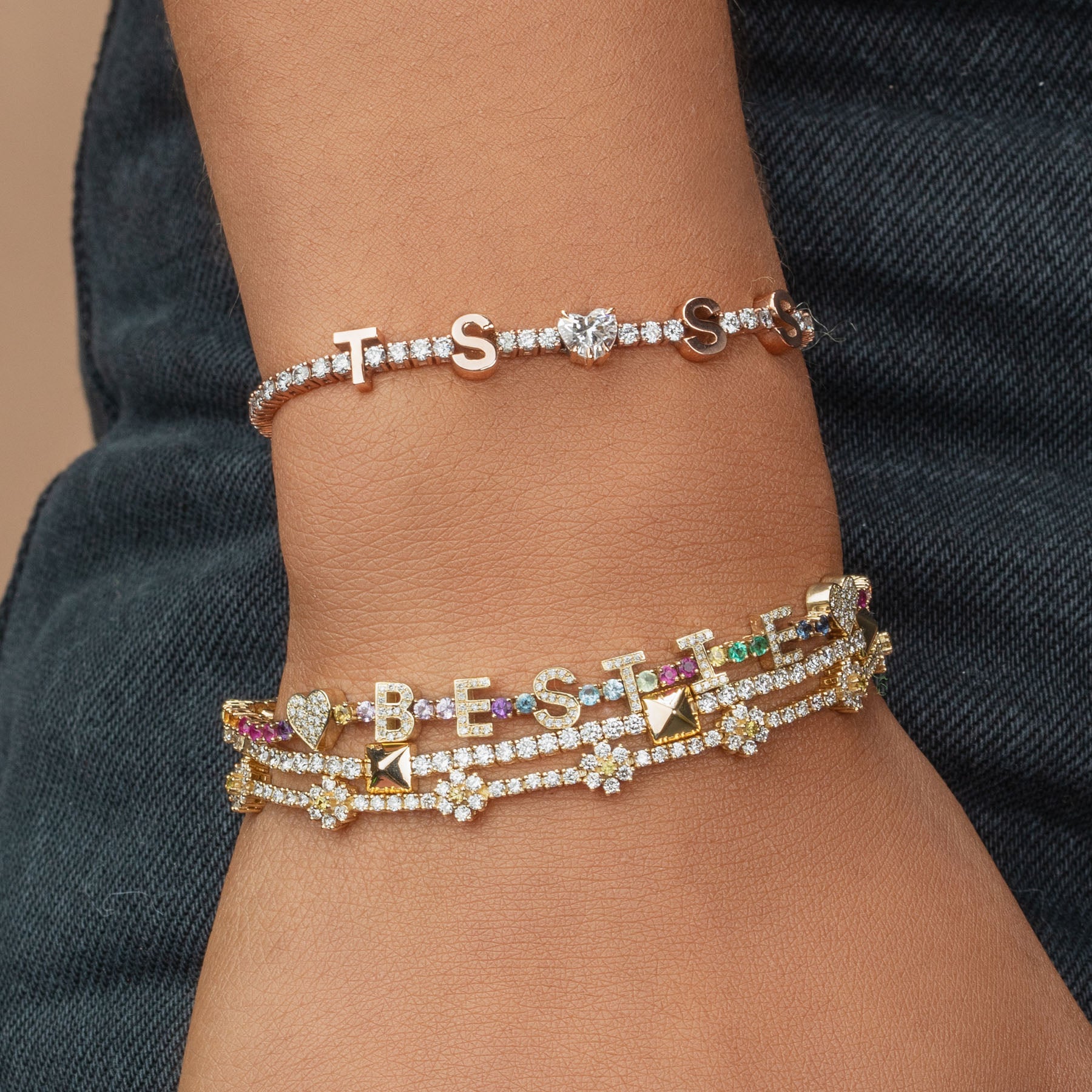 Personalized tennis bracelet store
