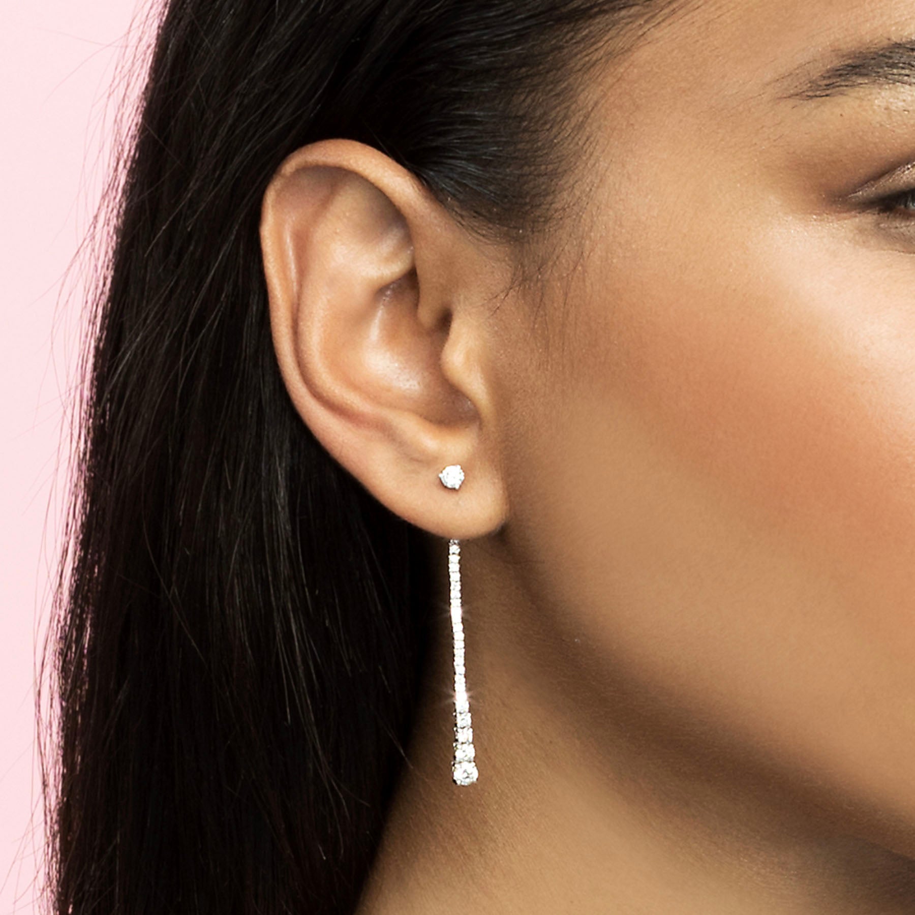 Dew Drop Earring - White Diamond / 14k White Gold – The Last Line