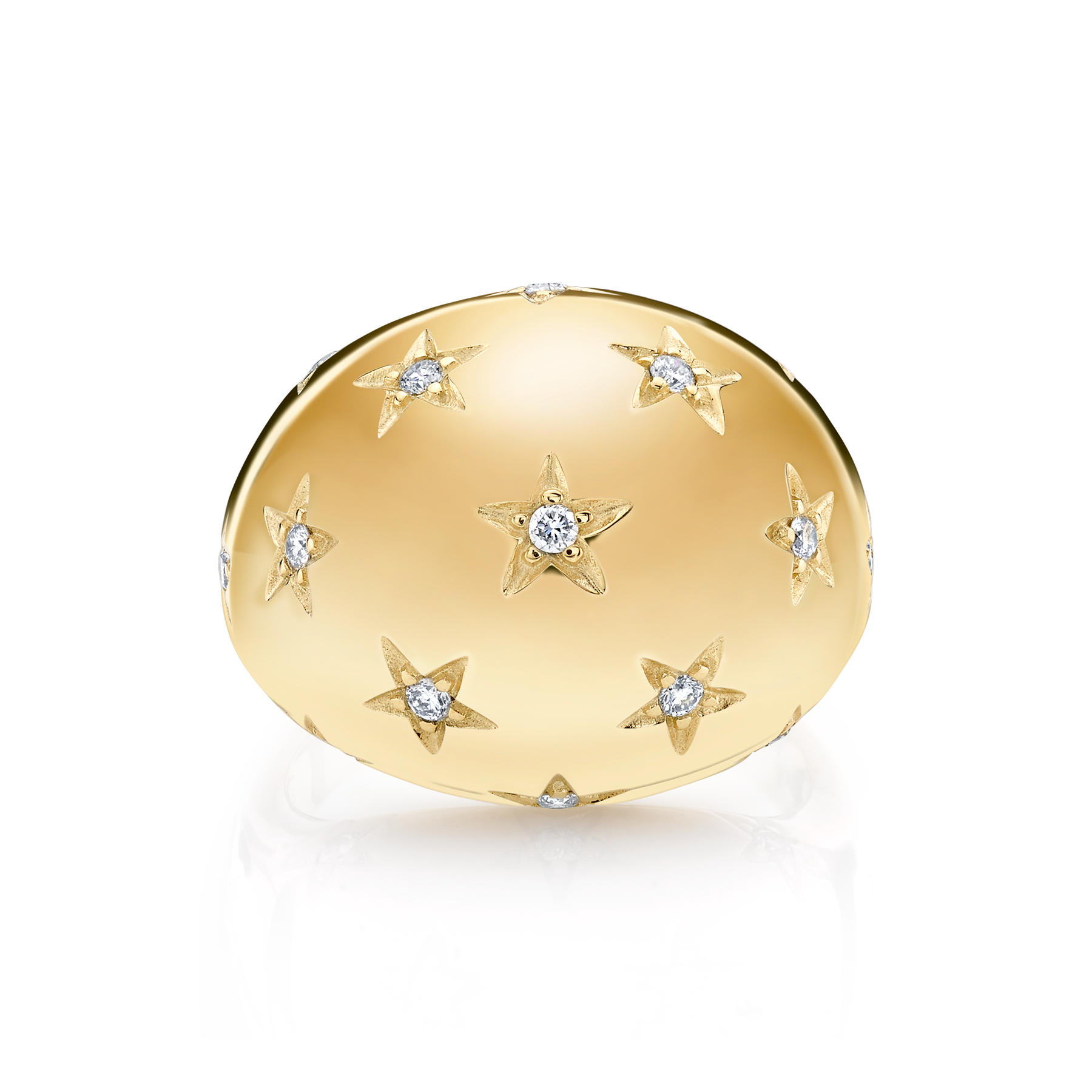 Star Bombe Ring - White Diamond / 14k Yellow Gold – The Last Line