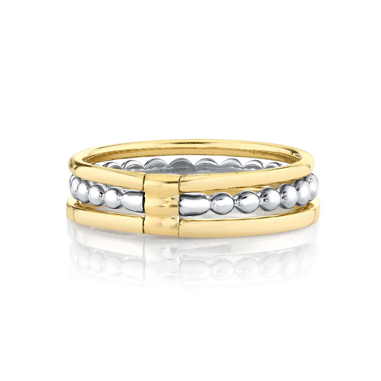 Hinged Sleepover Ring - White Diamond / 14k Yellow Gold – The Last Line
