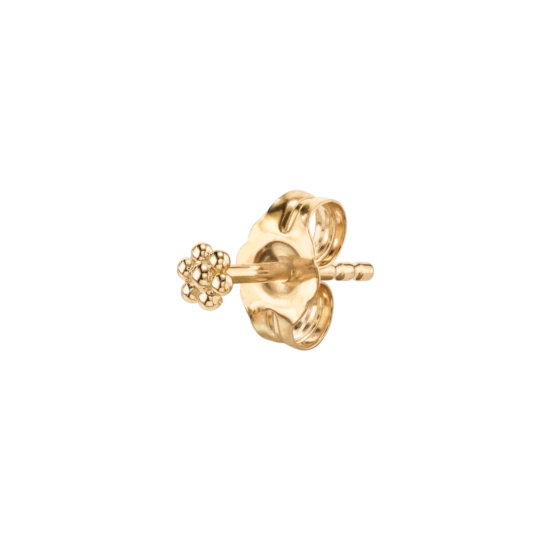 Mini Teddy Flower Stud - 14k Yellow Gold – The Last Line