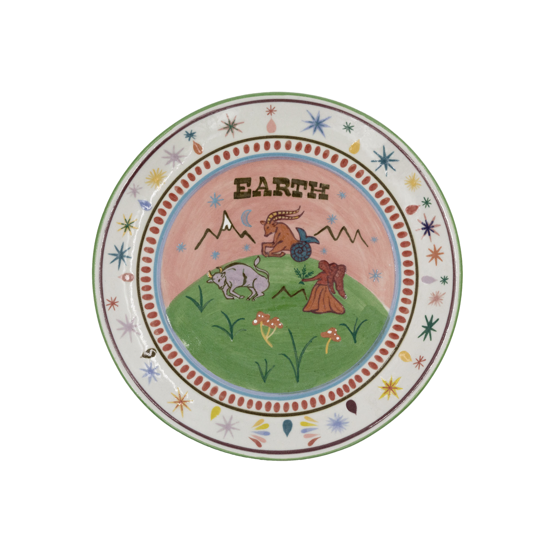 The Element Dinner Plate, Set of 4 - Zodiac Roots / Ceramic – The Last Line