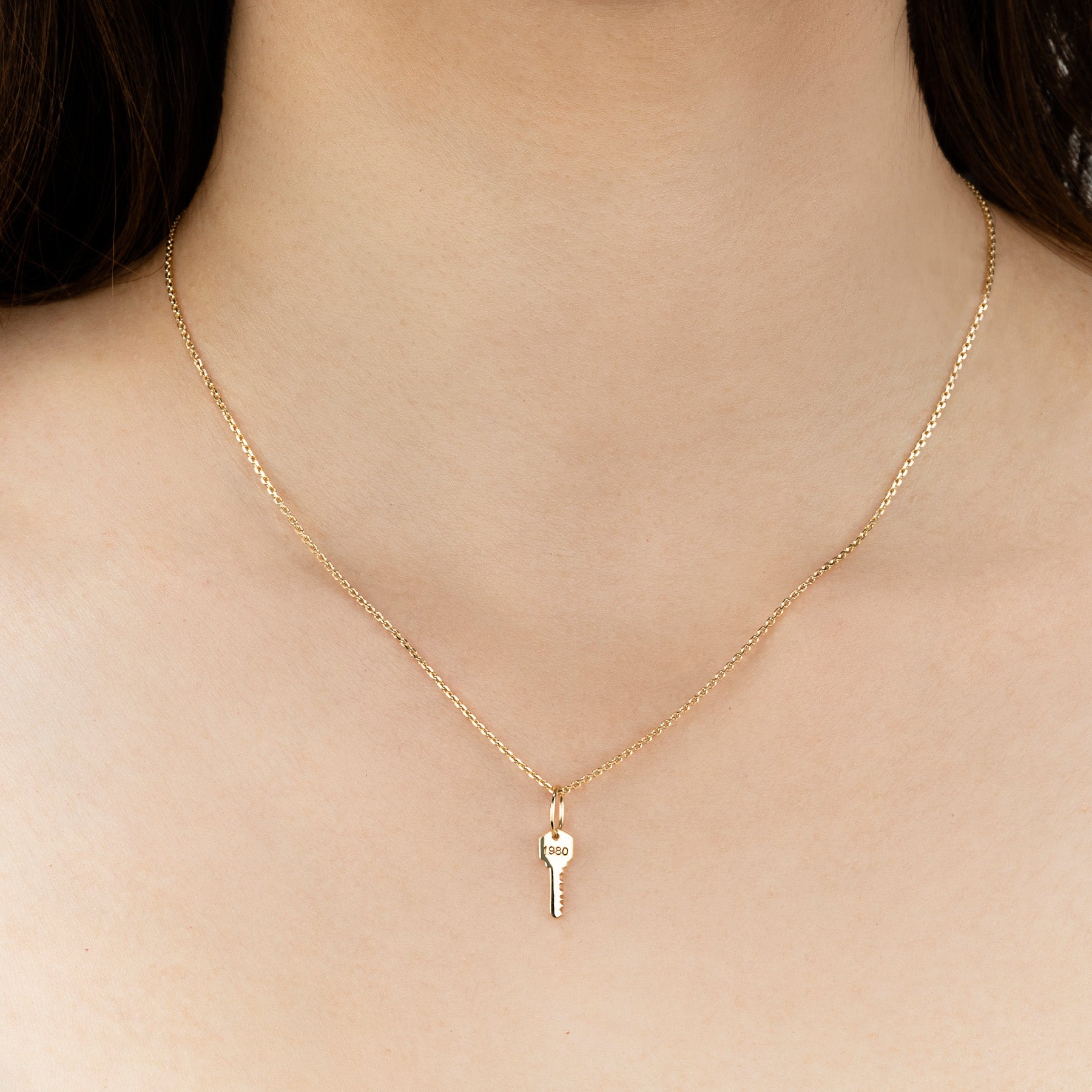 Micro Key Pendant - 14k Yellow Gold – The Last Line