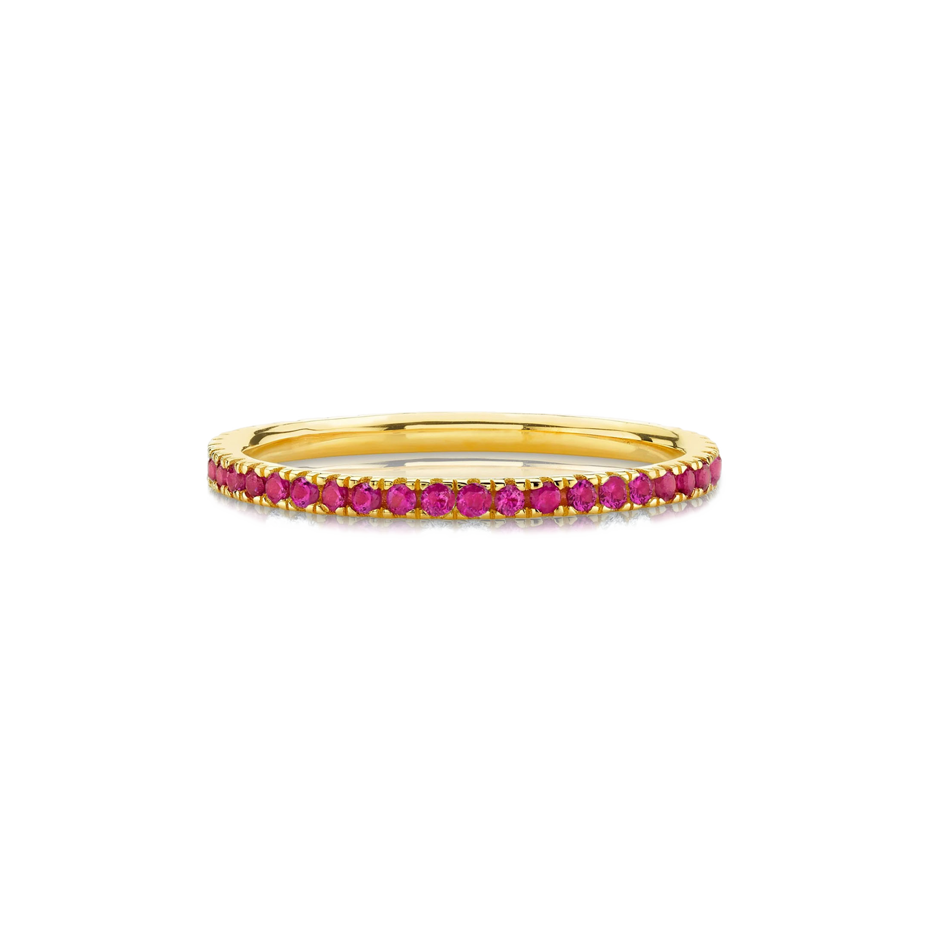 Perfect Eternity Band - Ruby / 14k Yellow Gold – The Last Line
