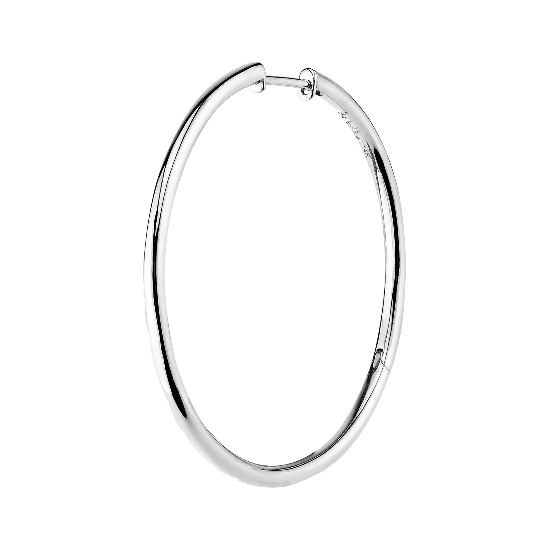Slim Hoop #1 - 14k White Gold – The Last Line