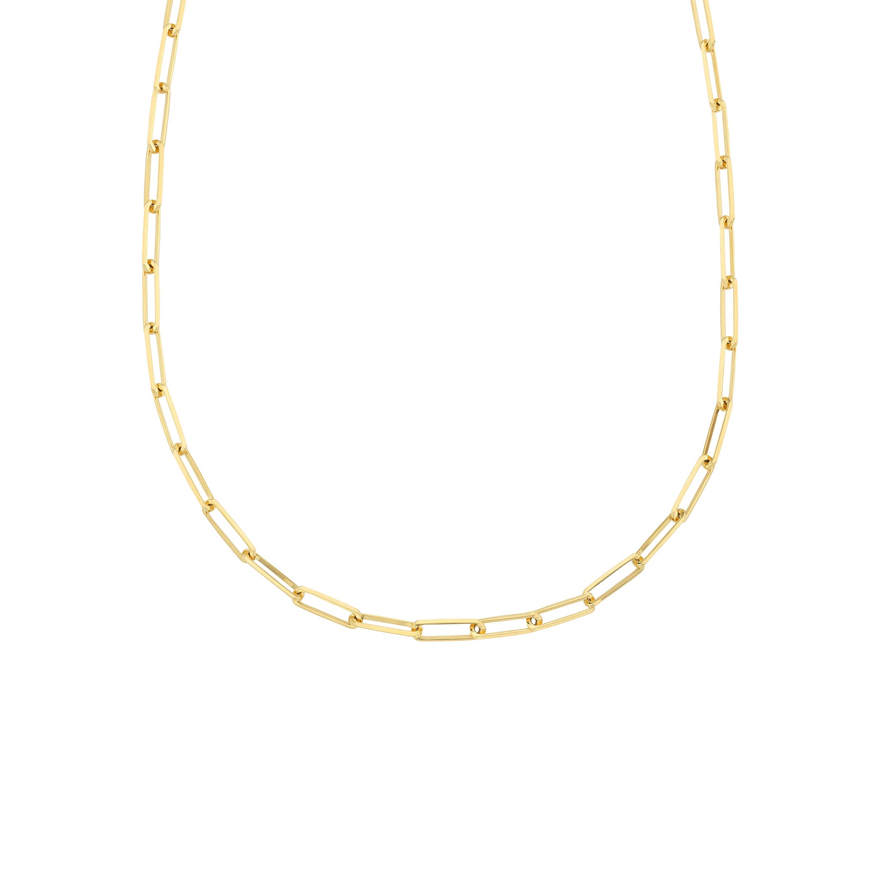 Ultimate Rectangle Chain Necklace - 14k Yellow Gold – The Last Line