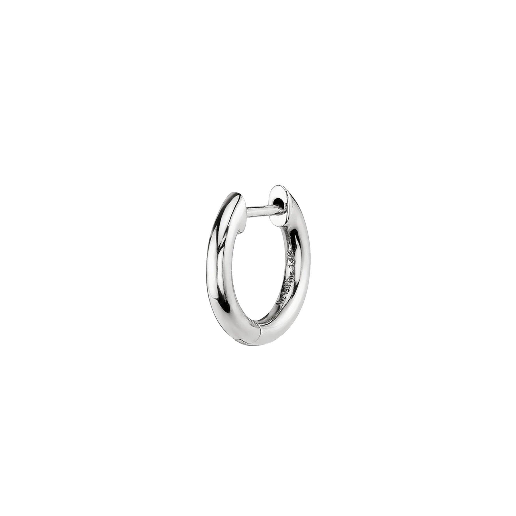 Piercing Slim Hoop - 14k White Gold – The Last Line